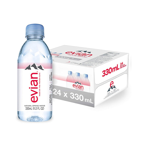 Evian Natural Mineral Water (330ML PET Bottle x 24) | Wines Wholesales